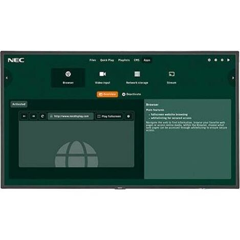 Sharp NEC Display 48" COMMERCIAL-GRADE LARGE FORMAT DISPLAY (v484-r ...