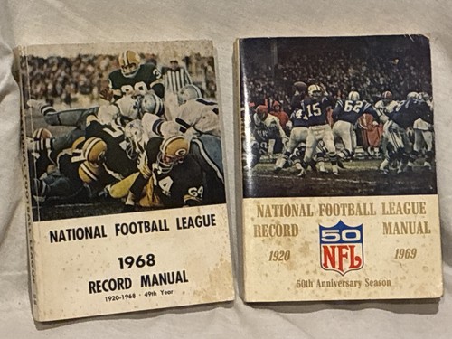 1968 1969 NFL OFFICIAL ROSTER RECORD MANUAL ICE BOWL GREEN BAY PACKERS ...