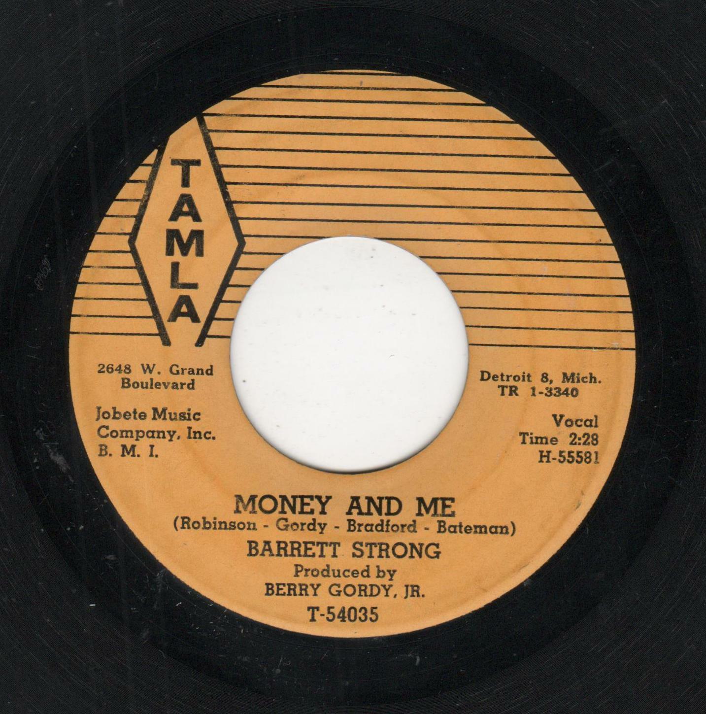 EARLY MOTOWN-BARRETT STRONG-MONEY AND ME/YOU GOT WHAT IT TAKES-TAMLA ...