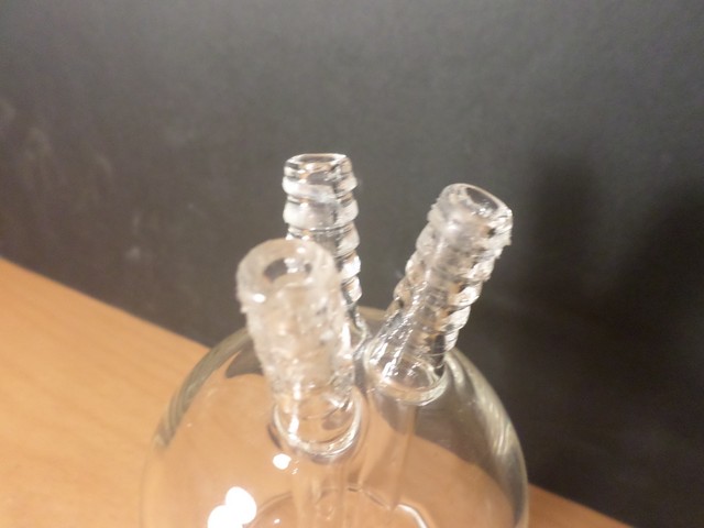 Bellco Glass 50mm Inside Diameter 2-port Aseptic Filling Bell for 1/2â ...