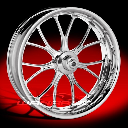 Performance Machine 18 x 5.5″ Heathen Chrome Fat Tire Wheel Harley ...