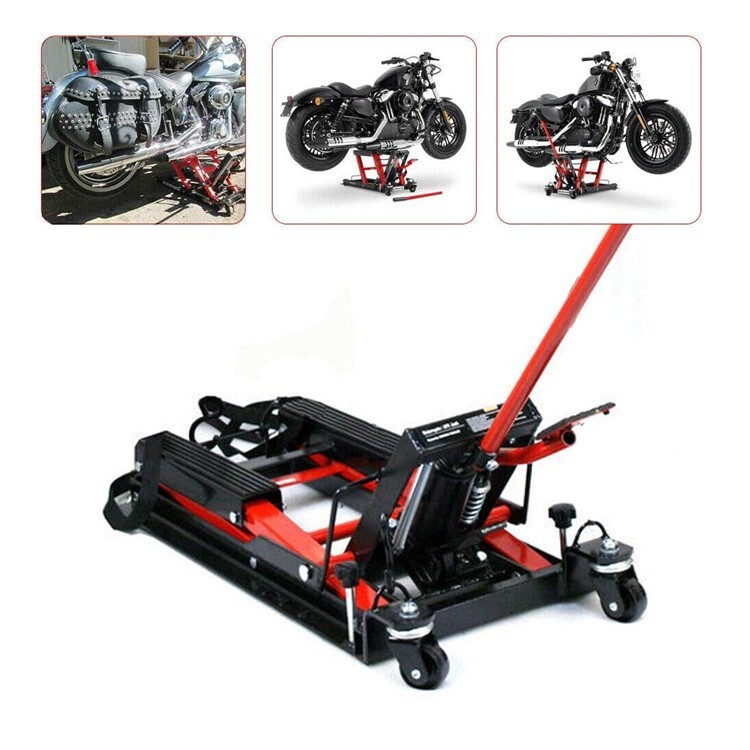 Heavy Duty 1500lb Motorcycle Motor Bike Vehicle Stand ATV Lift Jack ...