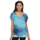 NWT Women's WORLD UNITY Plus Size 1X Studded Popover Chiffon Top Blouse ...