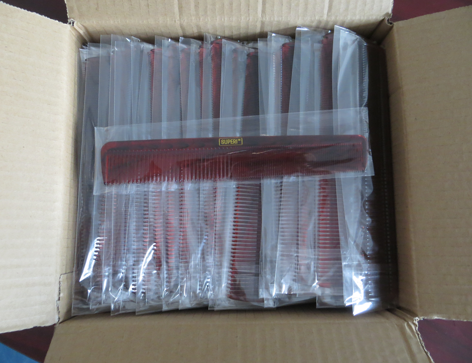 Hair Styling Comb 3 Pack, Tortoise Shell Combs by Superi, Detangling ...