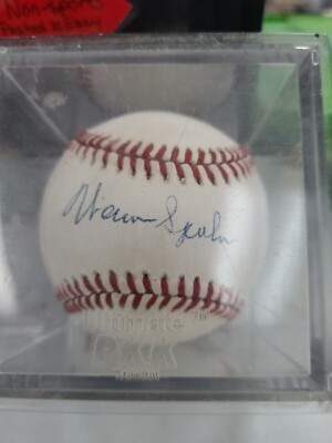 Warren Spahn HOF Braves Autographed Auto Signed Baseball JSA Certified ...