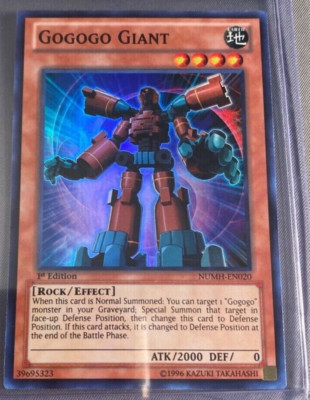 Yugioh! Gogogo Giant - NUMH-EN020 - Super Rare - 1st Edition Near Mint ...