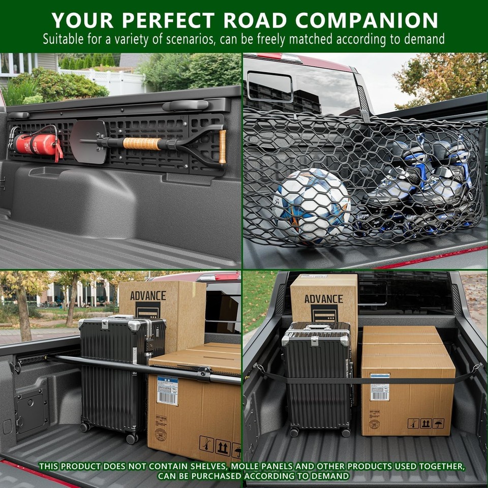 Trail Rail Compatible with 2022-2025 Ford Maverick Truck Bed Side Rail ...