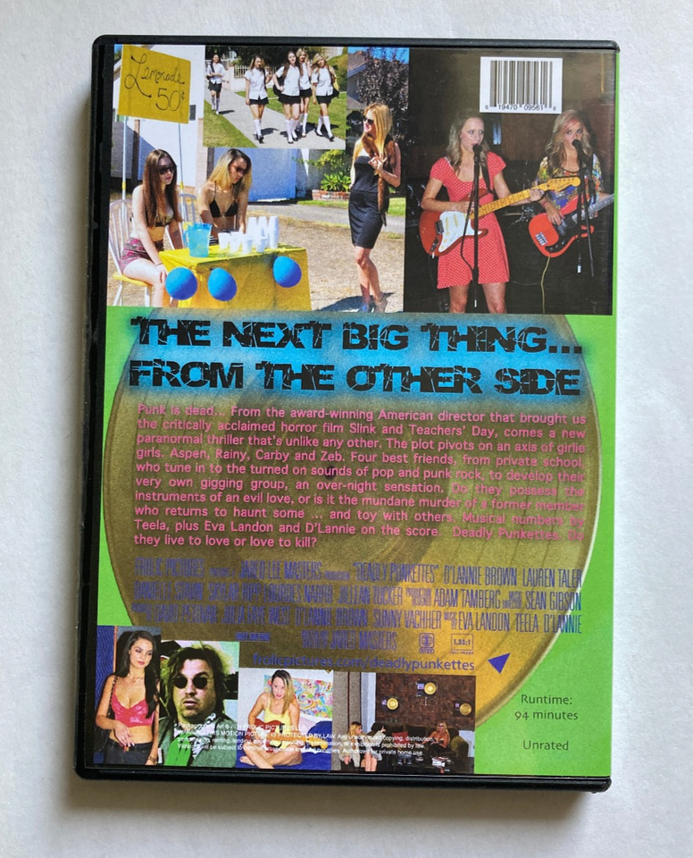Deadly Punkettes DVD Uncut 2014 Indie Horror Sleaze Punk Region 1 OOP ...