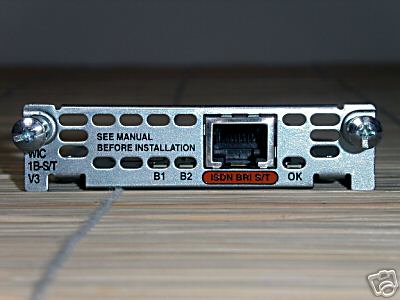 Cisco WIC-1B-S/T-V3 1-Port ISDN WAN Interface Card | eBay