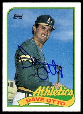 1989 Topps Baseball Card Dave Otto Oakland Athletics #131 Signed | eBay