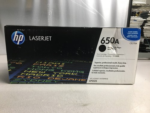 HP 650A Black Original LaserJet Toner Cartridge (CE270A) | eBay