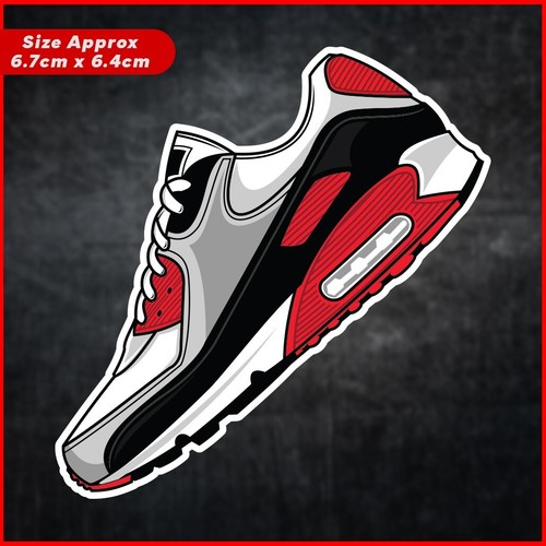 Air Shoes Fresh Kicks Sticker Hype Beast Sneaker Laptop Mancave Car ...