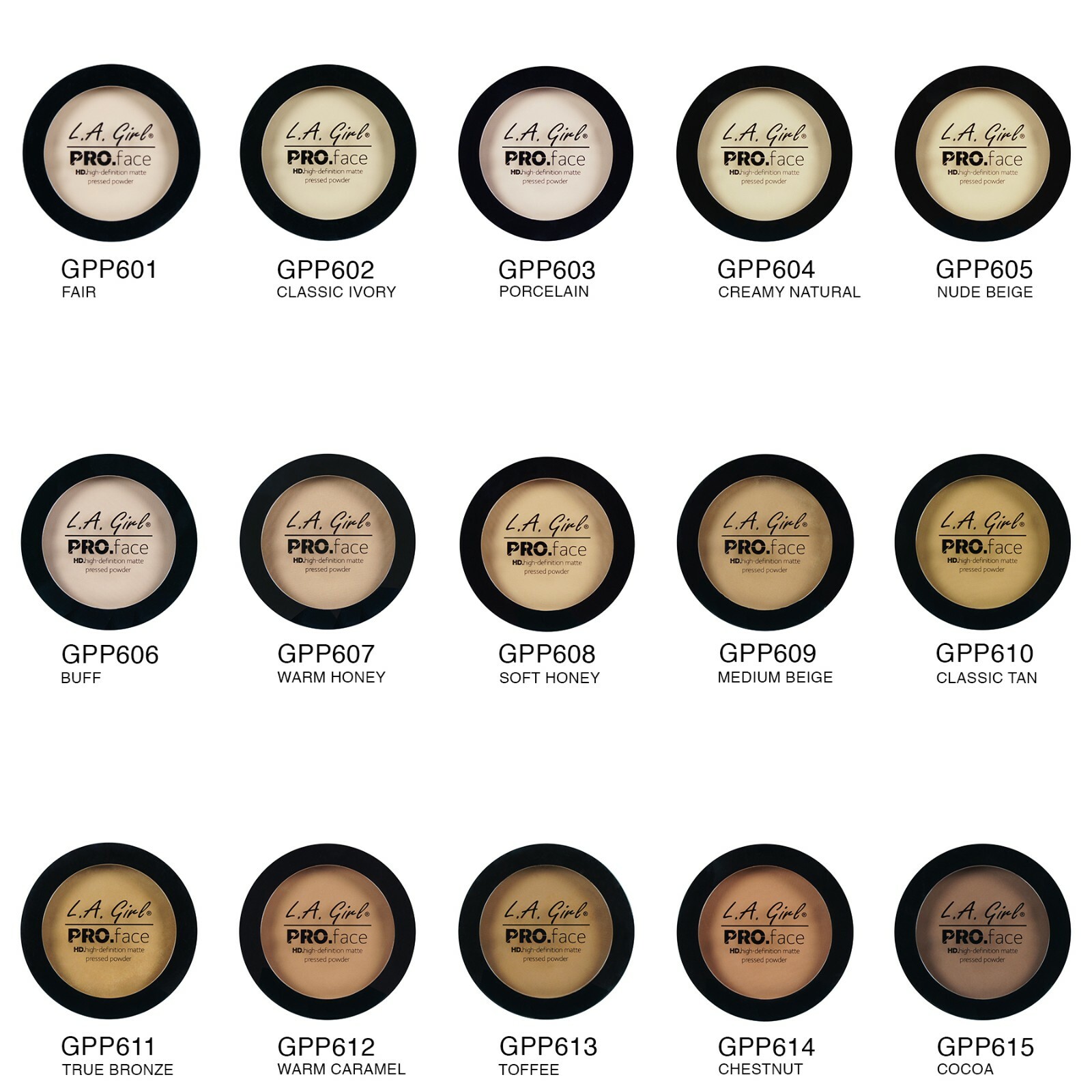 LA GIRL Pro Face HD High Definition Matte Pressed Powder Choose Your ...