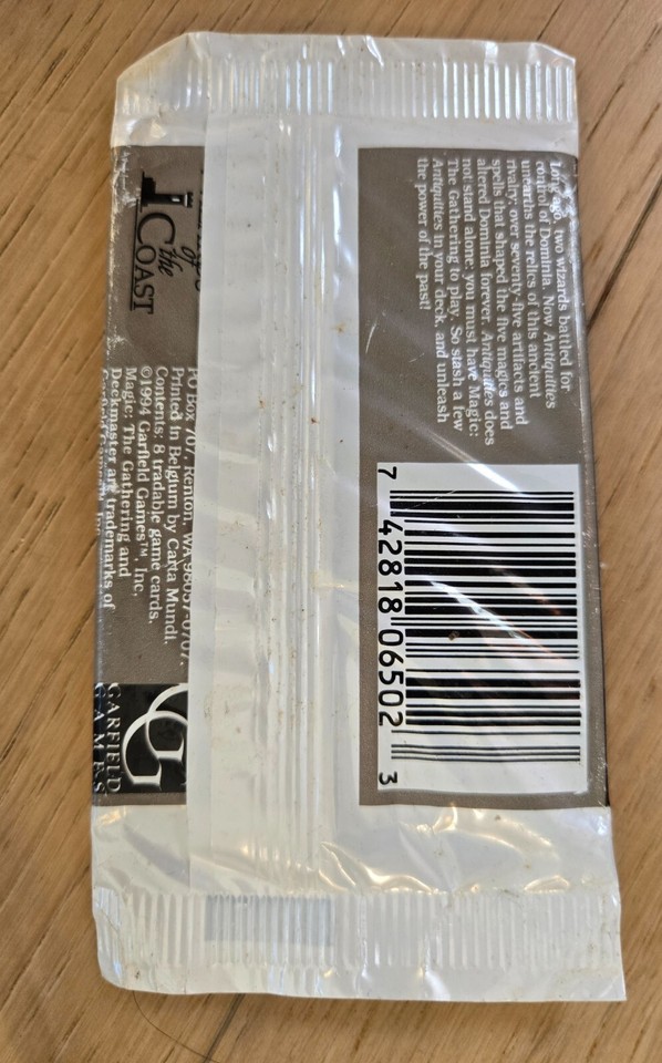 1994 MTG ~ Antiquities Booster Pack ~ Vintage and Sealed! (English) | eBay