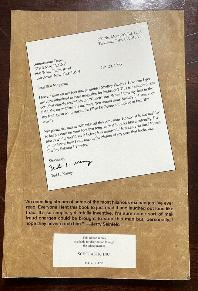 Letters from a Nut by Ted L. Nancy (1997, Paperback) | eBay