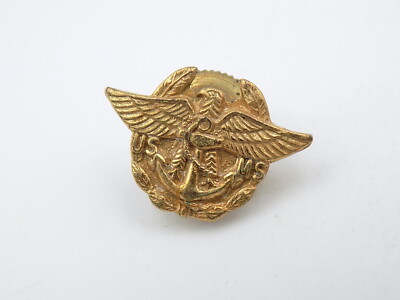 Original WWII USMS Maritime Service Lapel Pin - Screw-back | eBay