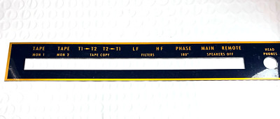 McIntosh MA6100 decal for glass faceplate | eBay