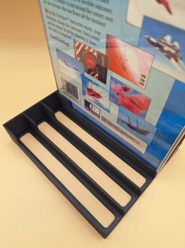 CD Long Box (Sega CD, Saturn) Case Organizer Tray, 5 or 10 slots, 3D ...