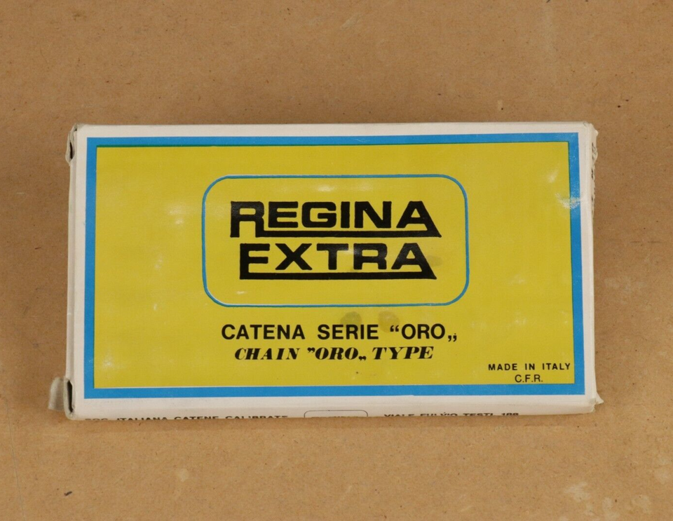 New NOS Vintage Regina Extra Oro Gold Chain 5/6/7 Speed 3/32" Eroica ...