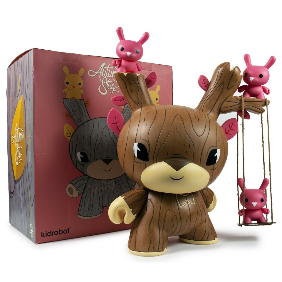 Kidrobot 20" Vinyl Gary Ham AUTUMN STAG BROWN Dunny Figure RARE ONLY ...