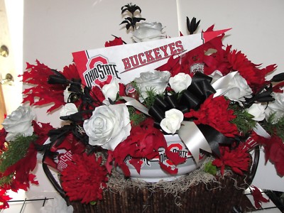 OSU Ohio State Colors Football Scarlet Gray Cemetery Grave Tombstone ...