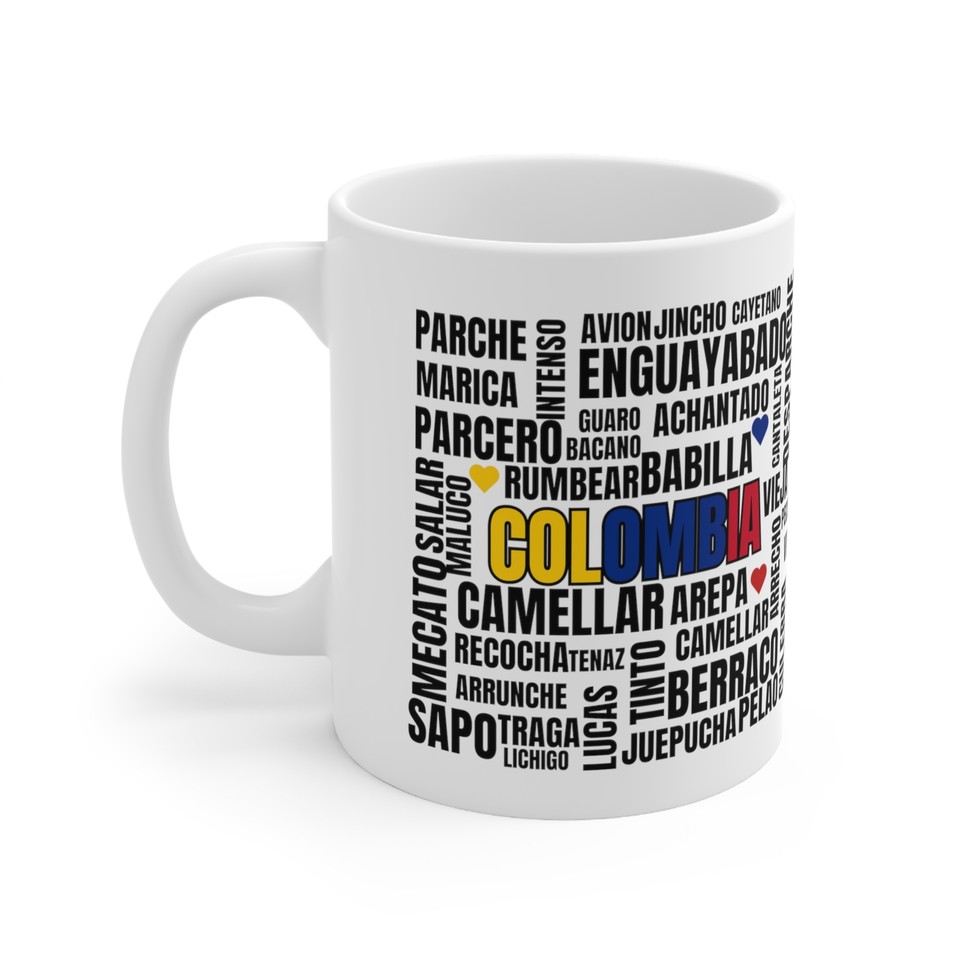 Ceramic Mug Colombian 11oz, Colombian gift mug, mug unisex | eBay