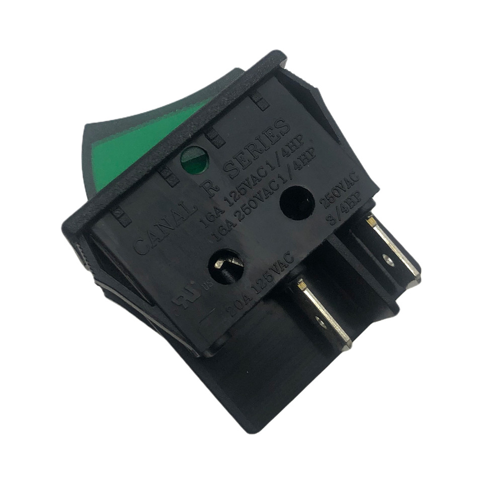 Canal R Series Rocker Switch Green Double Pole 20A 16A 125V 250V | eBay