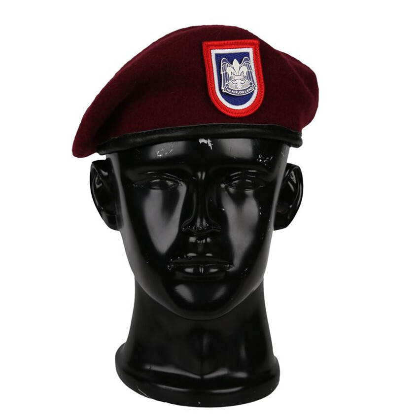 US 82ND AIRBORNE DIVISION BERET HAT MILITARY BERET FLASH RED BERET | eBay