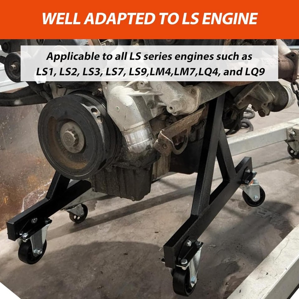 Engine Stand for LS Engines Cradle Compatible with V8 2 PCS Engine ...