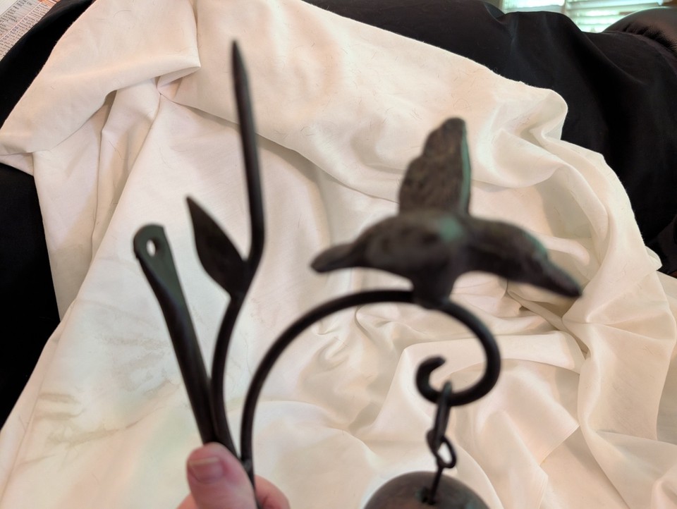 Rustic Cast Iron Hummingbird Wall Mount Welcome Dinner Bell-17"Tall | eBay