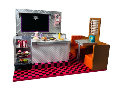 Our Generation Bite to Eat Retro Diner Restaurant With Accessories Doll ...