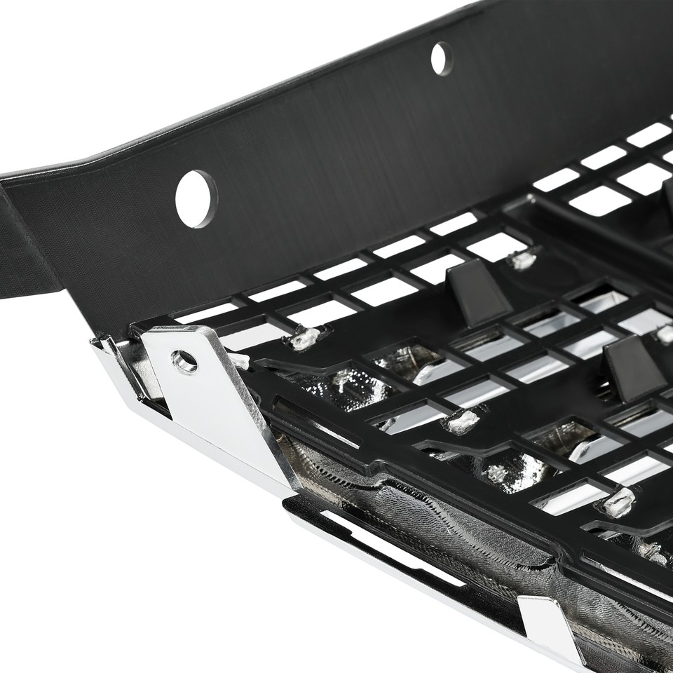 For Cadillac SRX 2013-2016 Chrome Front Bumper Upper & Lower Grille For ...