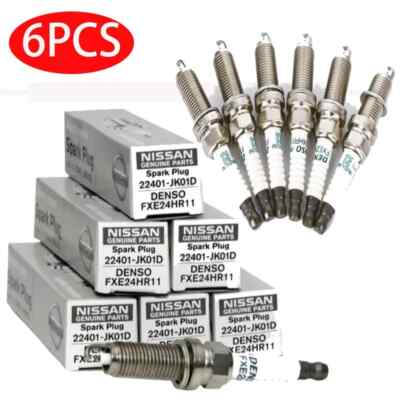 6PCS NEW OEM for Denso Spark Plugs NISSAN INFINITI 22401-JK01D ...