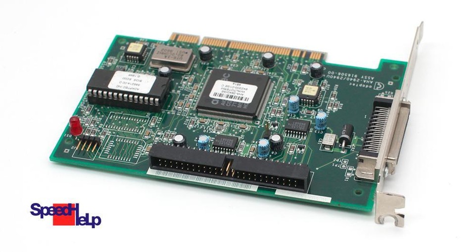 Adaptec AHA-2940 /GE SCSI PCI Slot Controller Adapter 50-Pin Pol HDD CD ...