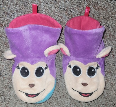 Girls Monkey Slippers Size 8-9 | eBay