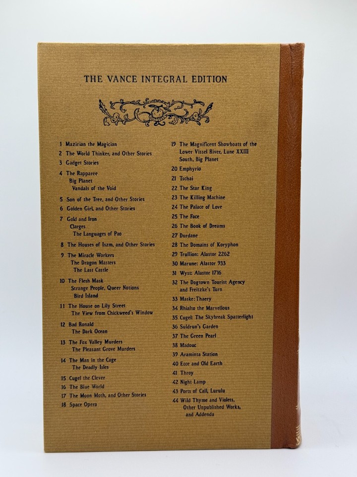 Jack Vance The Vance Integral Edition | eBay
