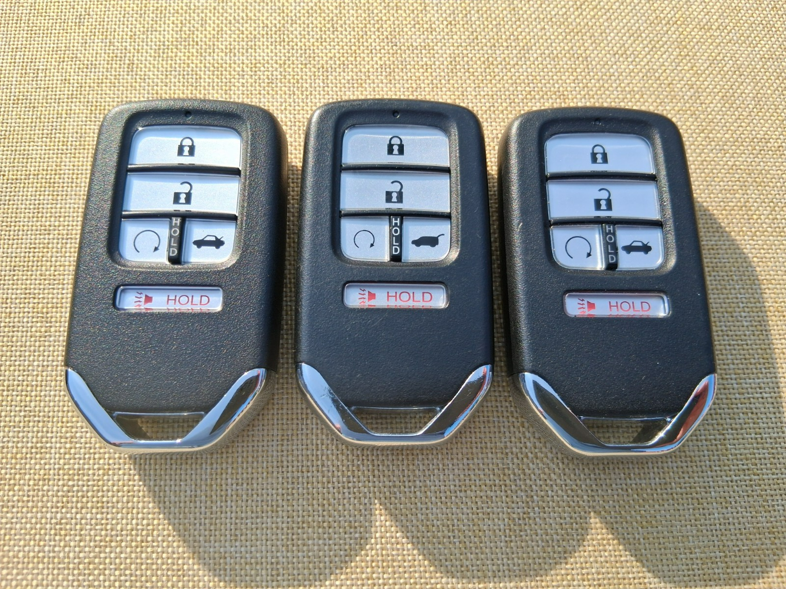 OEM HONDA Smart Key Fob Lot (3) DRIVER 1 - DRIVER 2 W/ remote start | eBay