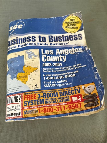 Hard to Find Vintage 2003-04 SBC Business to Business Los Angeles Phone ...