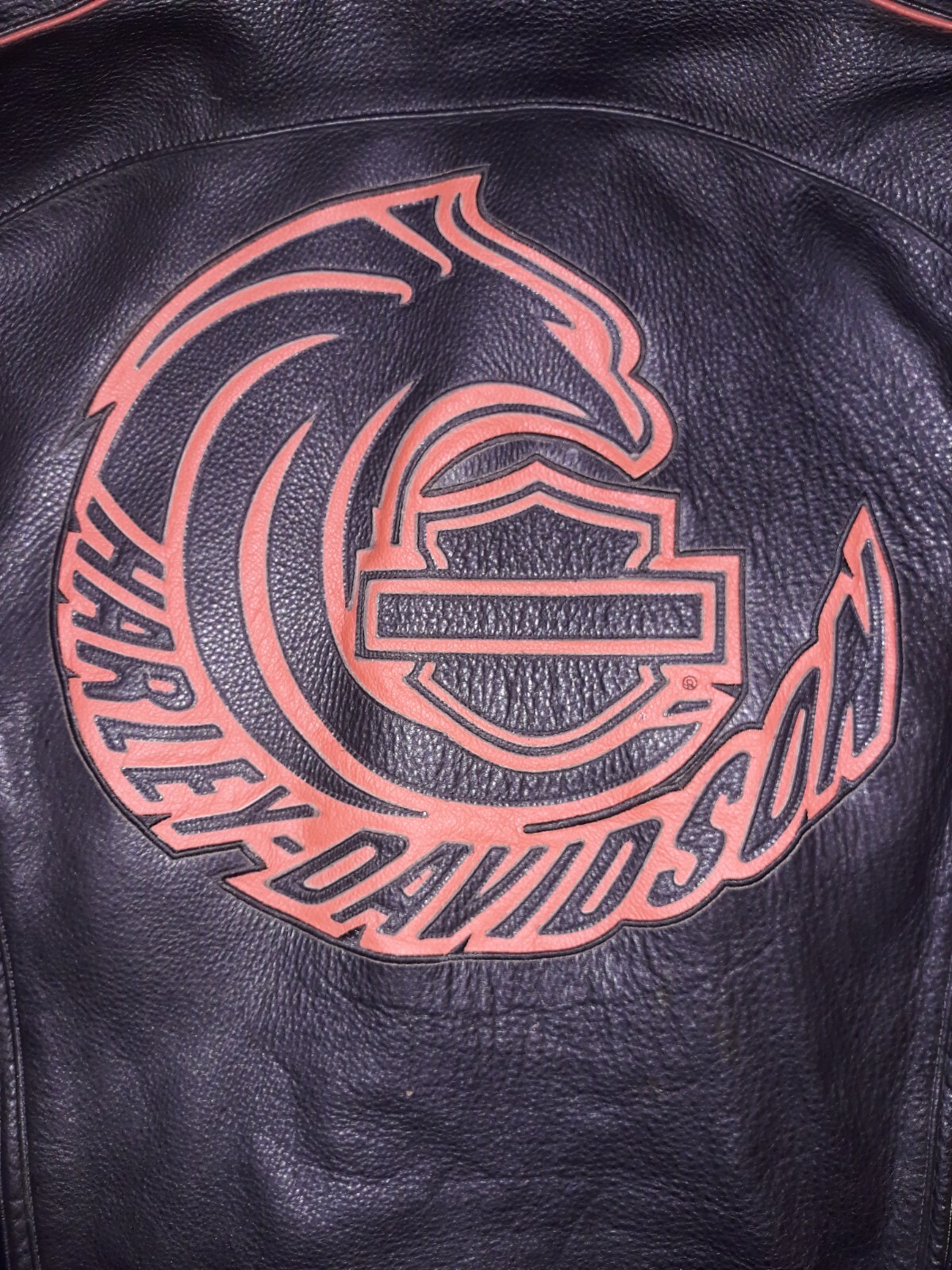 HARLEY DAVIDSON MEN'S XL LEATHER CLASSIC EAGLE JACKET - Gem