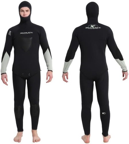 🔥NEW Spearfishing Wetsuit for Men, 2-Piece Hooded Design 5 mm Wetsuits ...