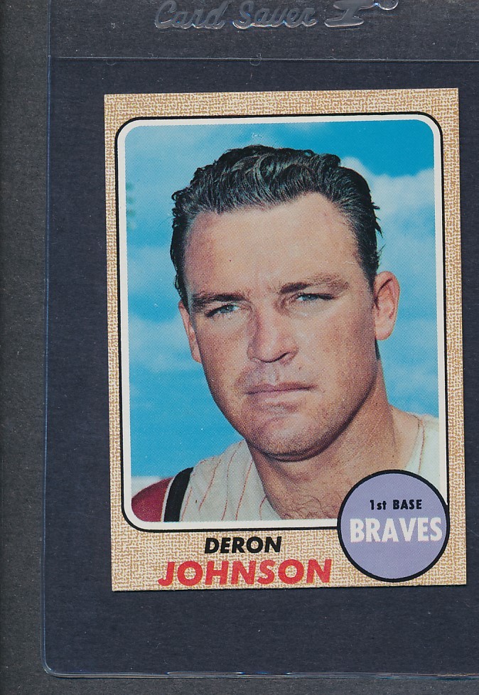 1968 Topps #323 Deron Johnson Braves EX/MT *1755 | eBay