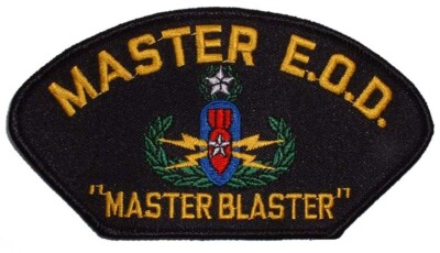 MASTER EOD "MASTERBLASTER" Embroidered Hat Patch (5-1/4"x3") (1437) | eBay