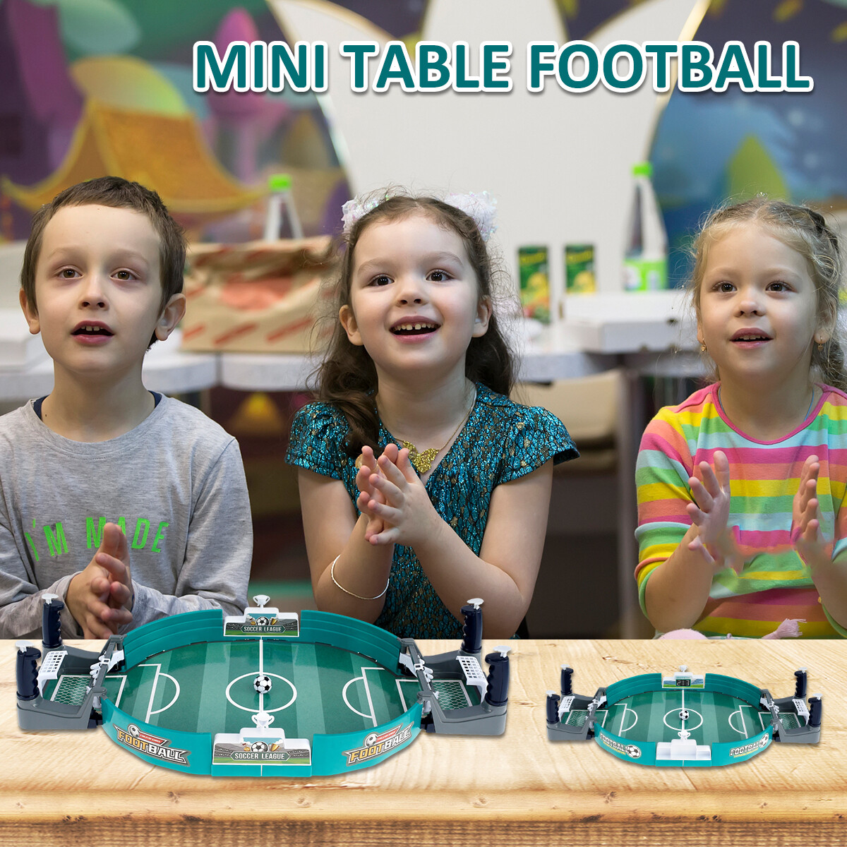 Mini Football Games Portable Tabletop Football Interactive Fun Game Set ...