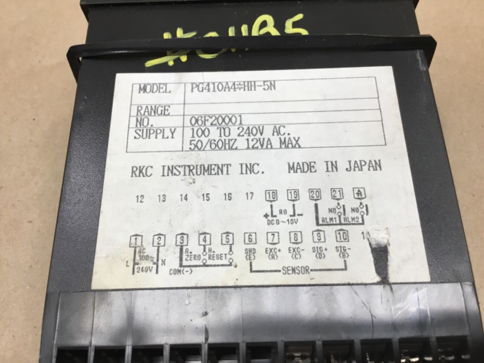 RKC PG410A4-HH-5N Temperature Control Module REX-PG410 #011B5 | eBay