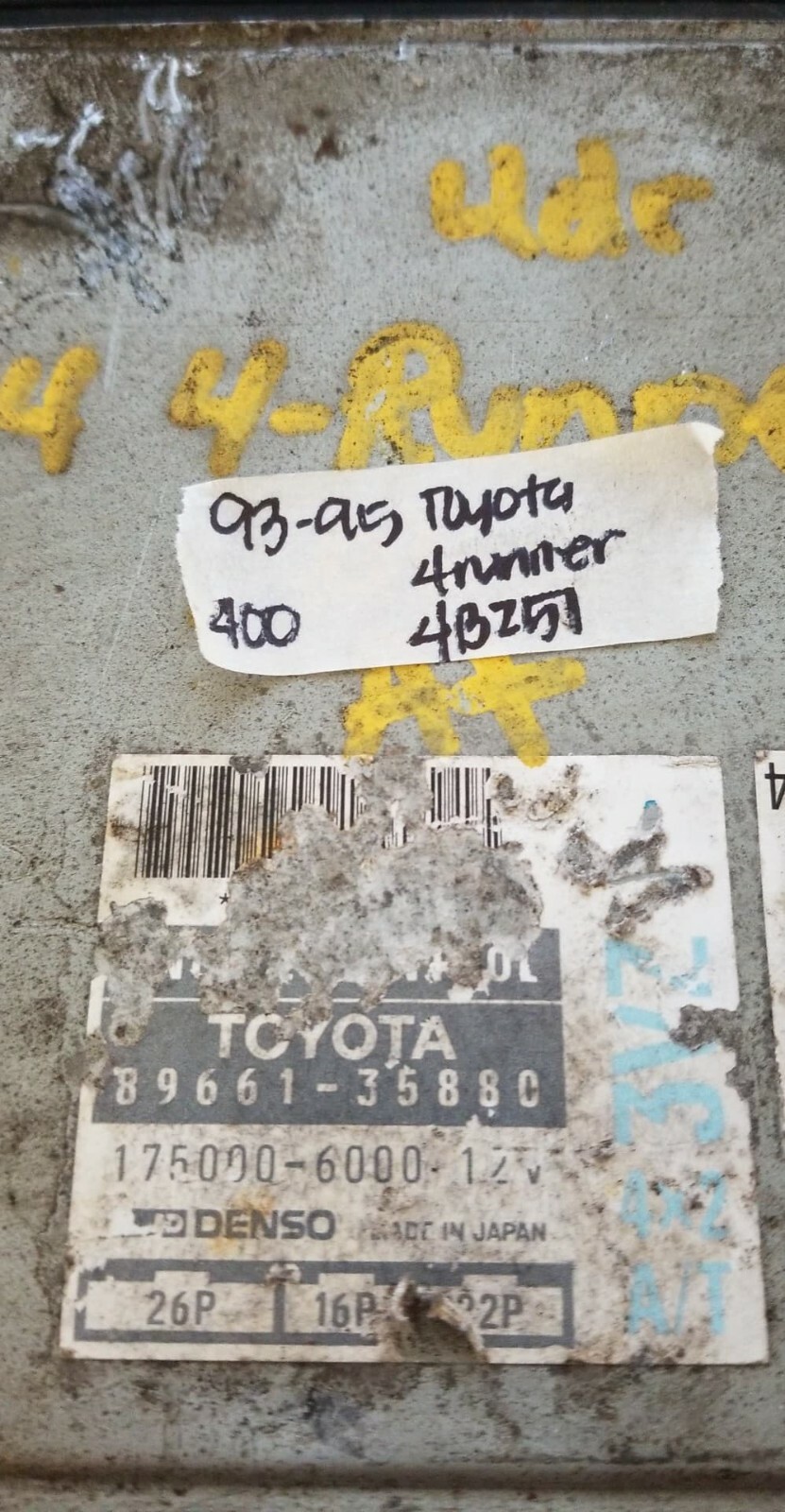 1993-1995 Toyota 4-Runner 4Runner ecu ecm computer 89661-3588C | eBay