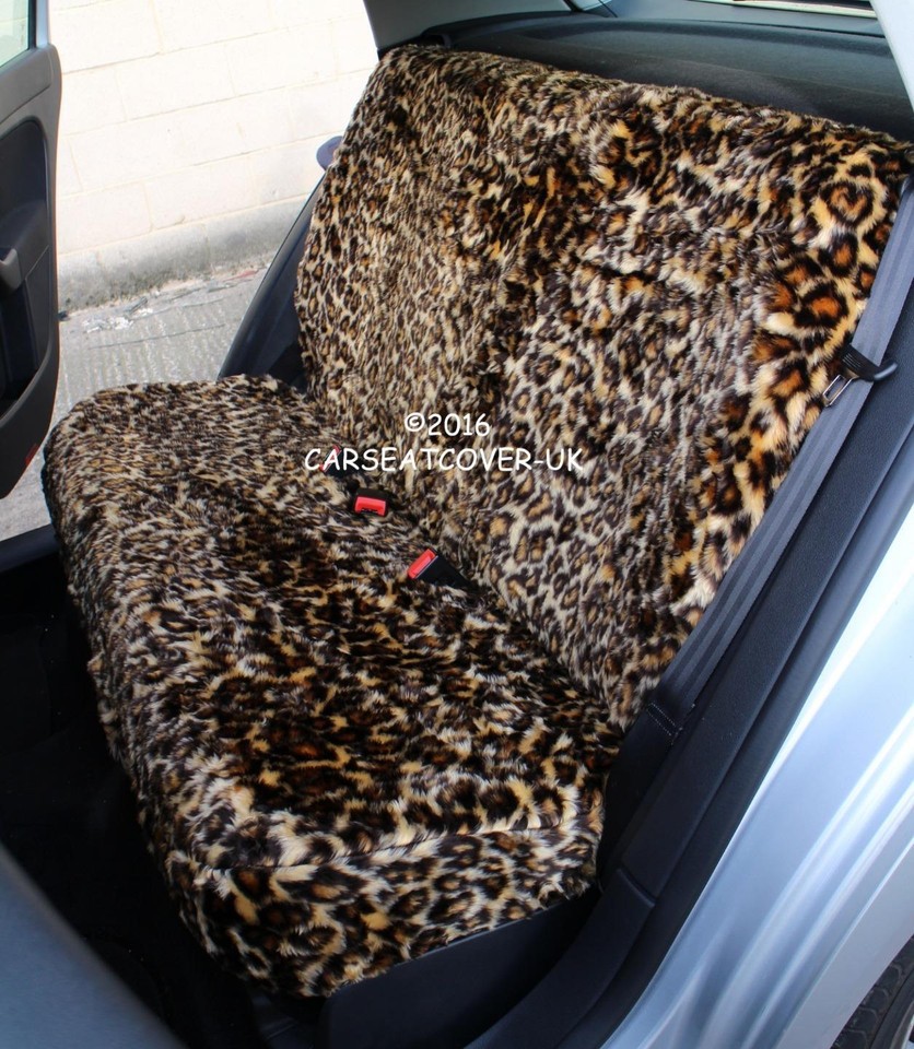 For Audi RS3 - LEOPARD Faux Fur Furry Car Seat Covers - Full Set | eBay