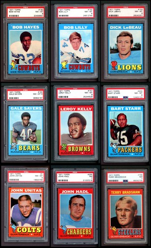 1971 Topps Football Complete Set 7.5 - NM+ 7040028 | eBay