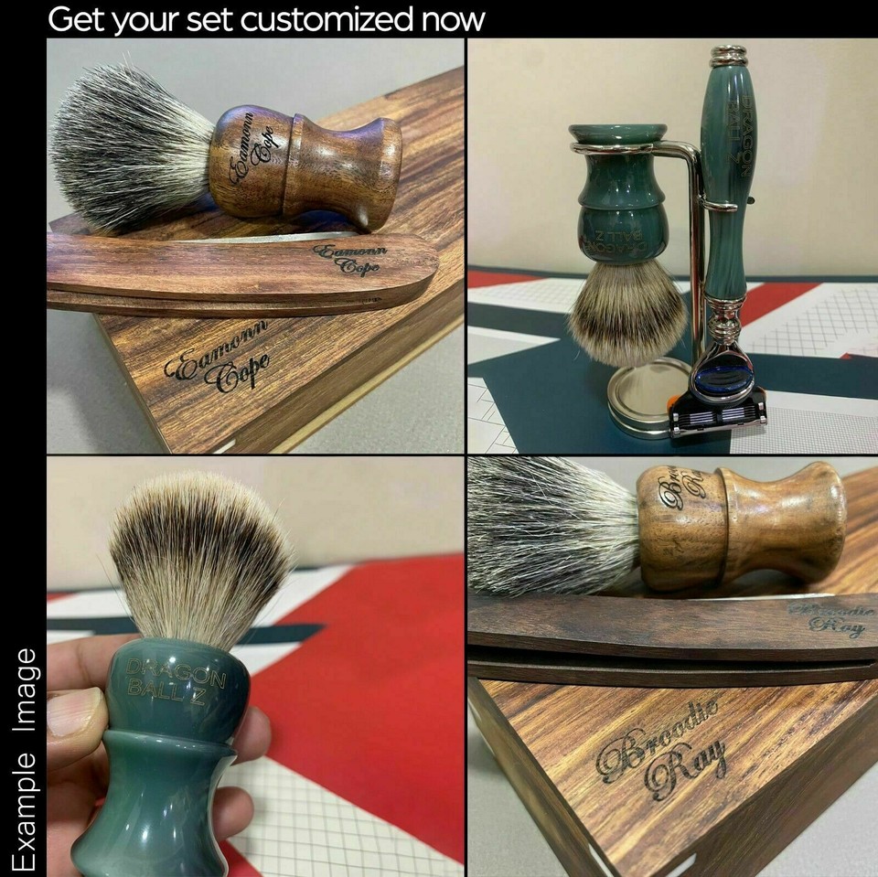 Shaving Set for Men with Wooden Box, Shaving Kit for Men for Smooth ...