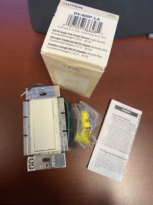 Lutron Diva DV-600P-LA (Light Almond) Single-Pole Preset Dimmer | eBay