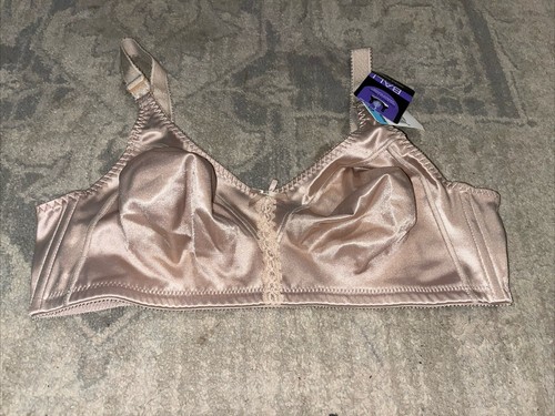 New Bali Women's Double Support Wireless Bra Nude Beige Size 40C | eBay